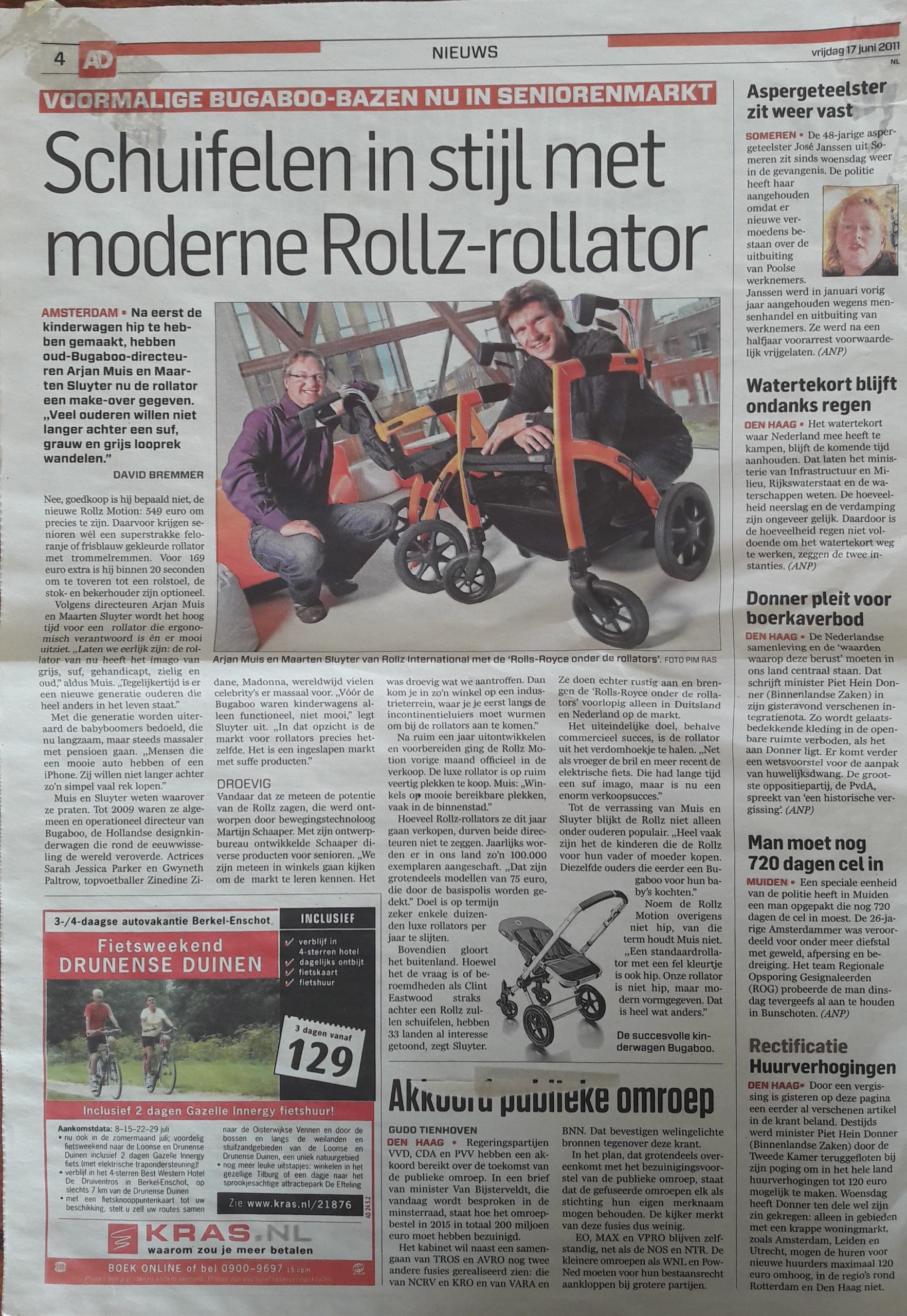 Hippe rollator met modern design blijft altijd mooi - Rollz International